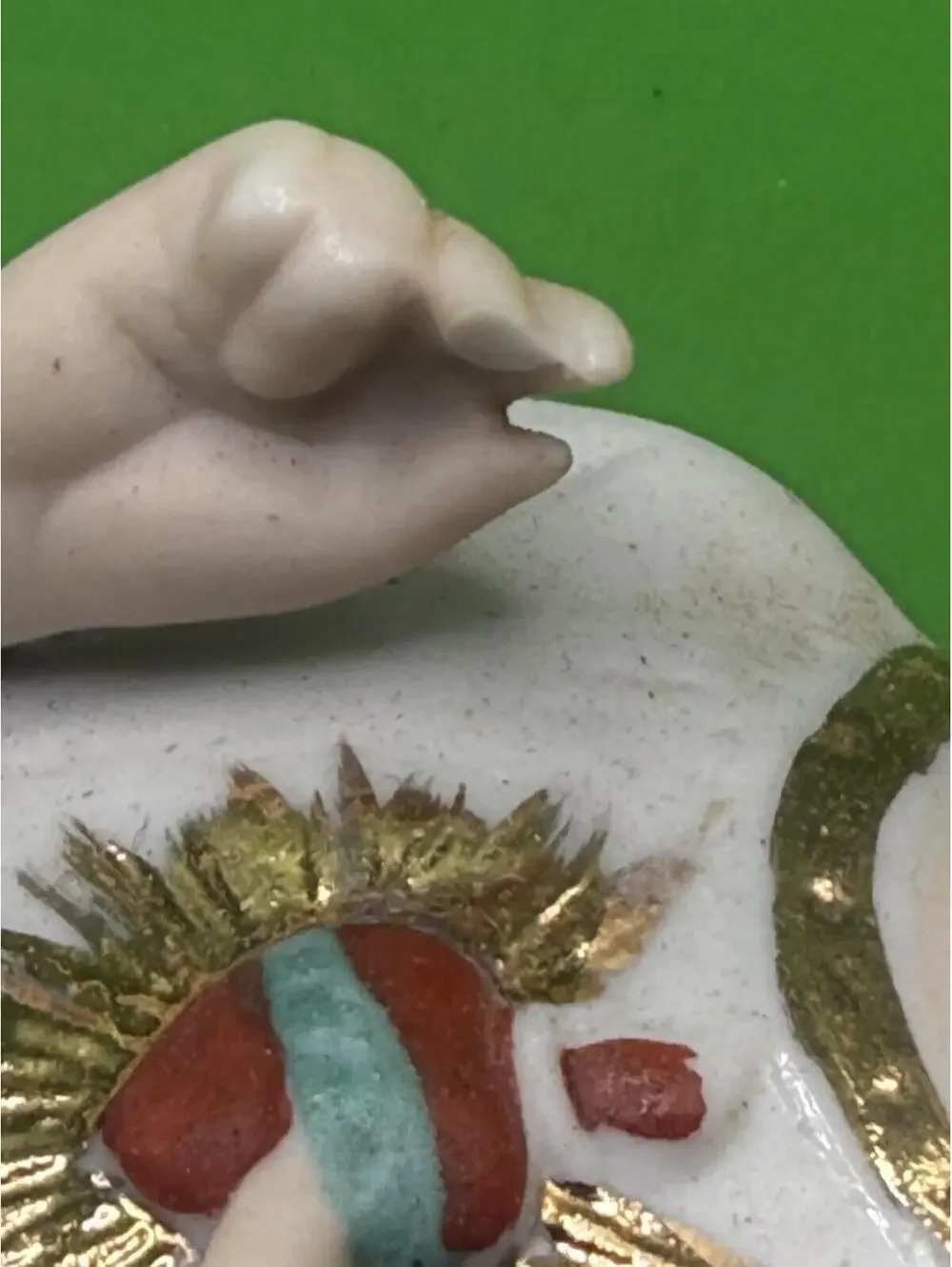 Other | Vintage Bisque Jesus Sacred Heart Holy Water Font Sconce ...